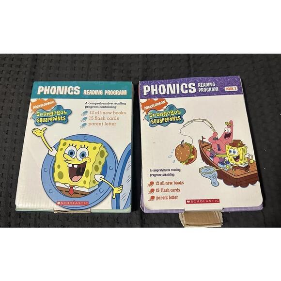 Other | Spongebob Squarepants Scholastic Phonics 12 Book Reading ...